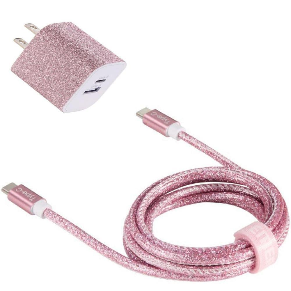 Emerald 2 Port Wall Adapter + 6FT Type C Cable 20W Fast Charging WAL ...