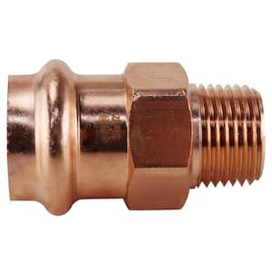 PLUMBFLEX 3/4 in. Push to Connect Push x Male Adapter, for PEX, Copper ...