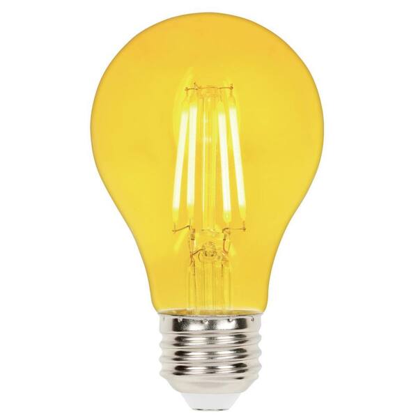 Westinghouse 40-Watt Equivalent A19 Dimmable Yellow Filament LED Light ...
