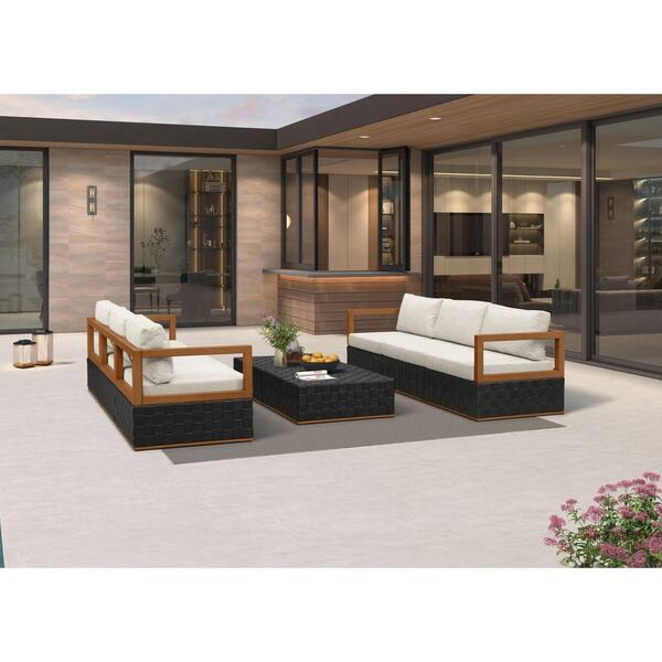 PURPLE LEAF 8-Pieces Patio Conversation Sets All Weather Outdoor Couch ...