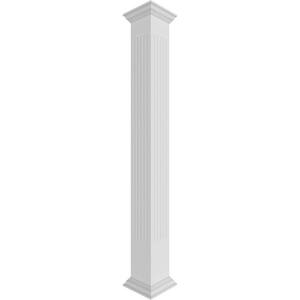 Ekena Millwork 11-5/8 in. x 9 ft. Premium Square Non-Tapered, Fluted ...