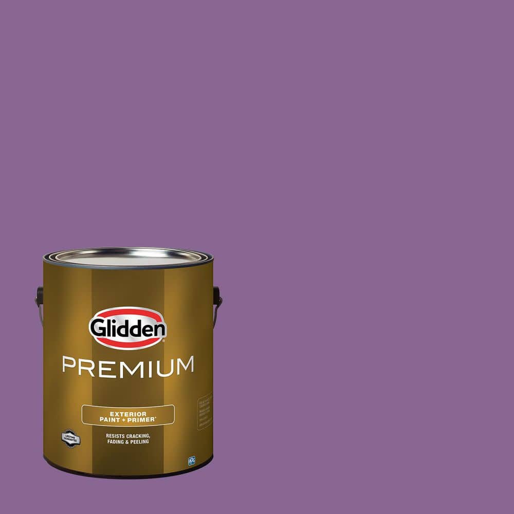 Glidden Premium 1 gal. PPG1176-6 Mirabella Flat Exterior Latex Paint ...