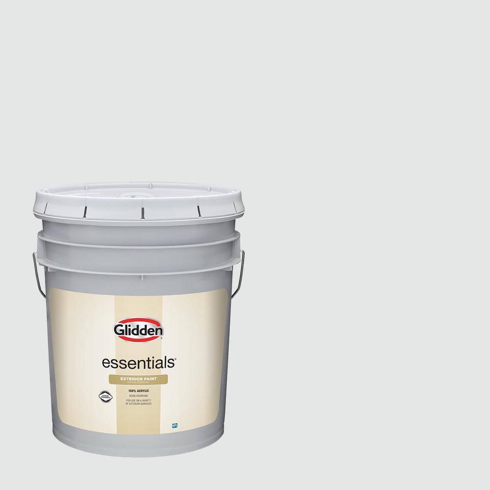 Glidden Essentials 5 gal. PPG1013-1 Radisson Satin Exterior Paint ...