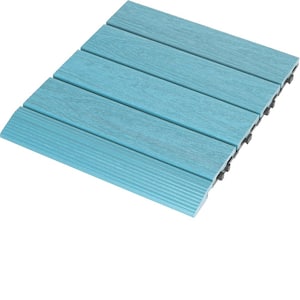 NewTechWood 1/6 ft. x 1 ft. Quick Deck Composite Deck Tile Straight ...