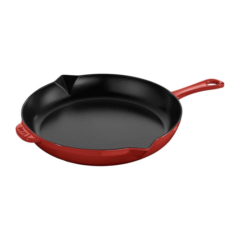 staub Cast Iron 12- inch Cast Iron Frying Pan in Cherry 1004779 - The ...