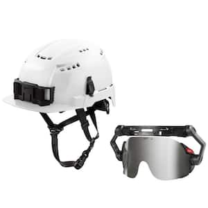 Milwaukee BOLT White Type 2 Class C Front Brim Vented Safety Helmet w ...