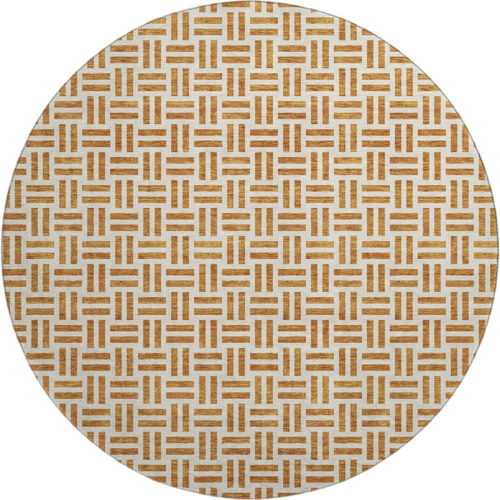Addison Rugs Mayfield Premium Machine Washable Abstract AMF978 Copper 8 ...
