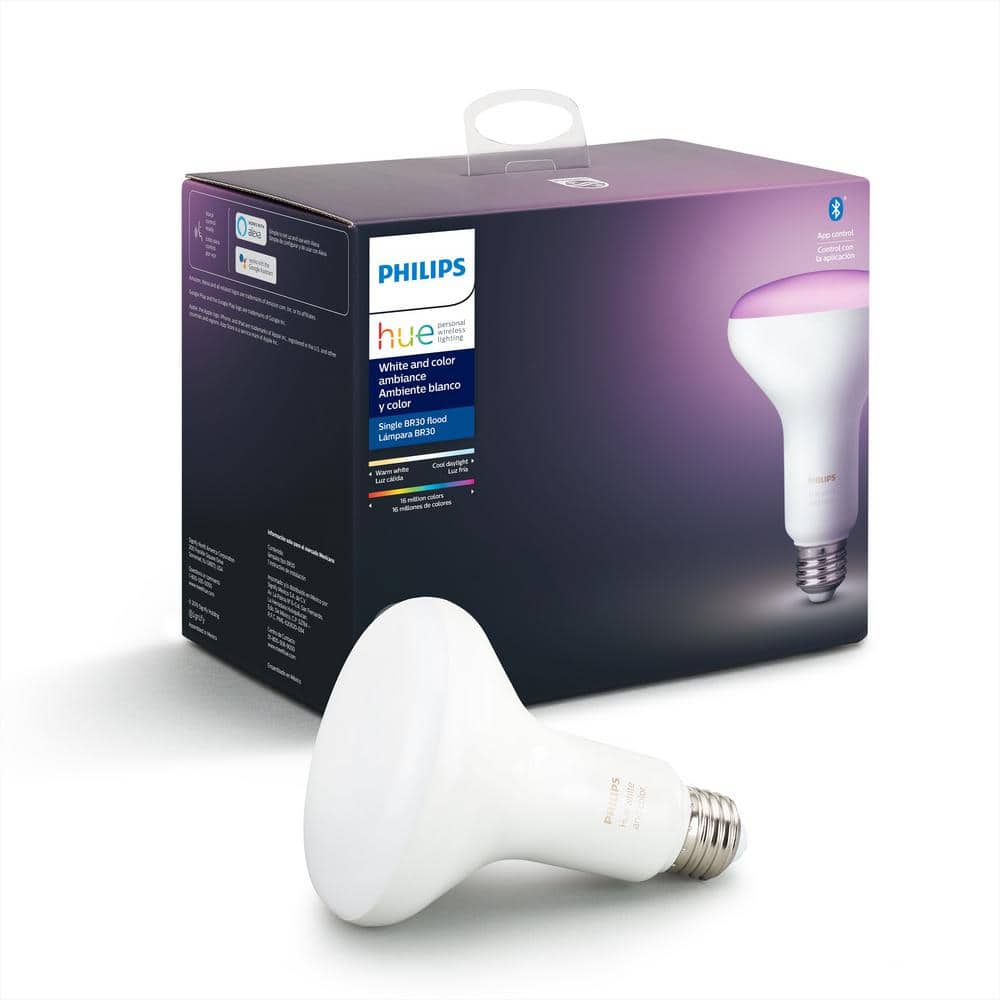 Philips:Philips Hue White and Color Ambiance BR30 LED 85W Equivalent ...