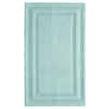 Nautica Isla Aqua 17 in. x 24 in. and 21 in. x 34 in. 2-Piece Bath Rug ...