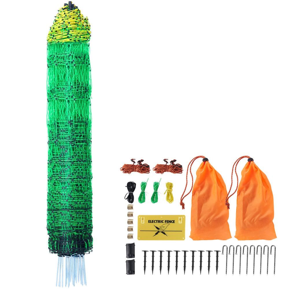 VEVOR Electric Fence Netting 54.33 in. H x 100 in. L Polywire Fencing ...