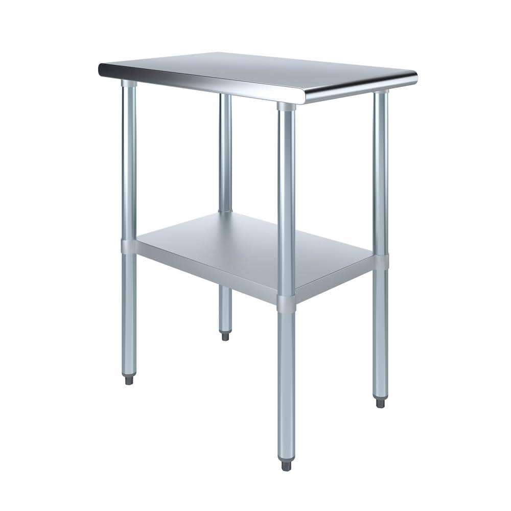 AMGOOD 30 in. x 18 in. Stainless Steel Kitchen Utility Table with ...