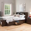 Prepac Fremont Brown Wood Frame Full Platform Bed EBD-5600-3K - The ...