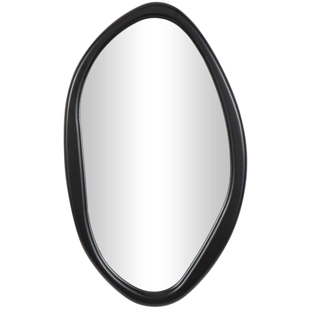 Litton Lane 39 in. W x 23 in. H Abstract Oval Asymmetrical Frameless ...