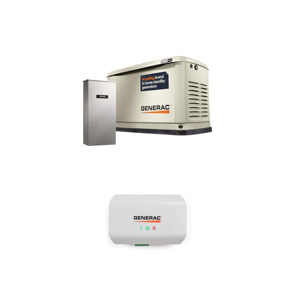 Generac 24,000 Watt Dual Fuel Home Standby Generator with Smart Home ...