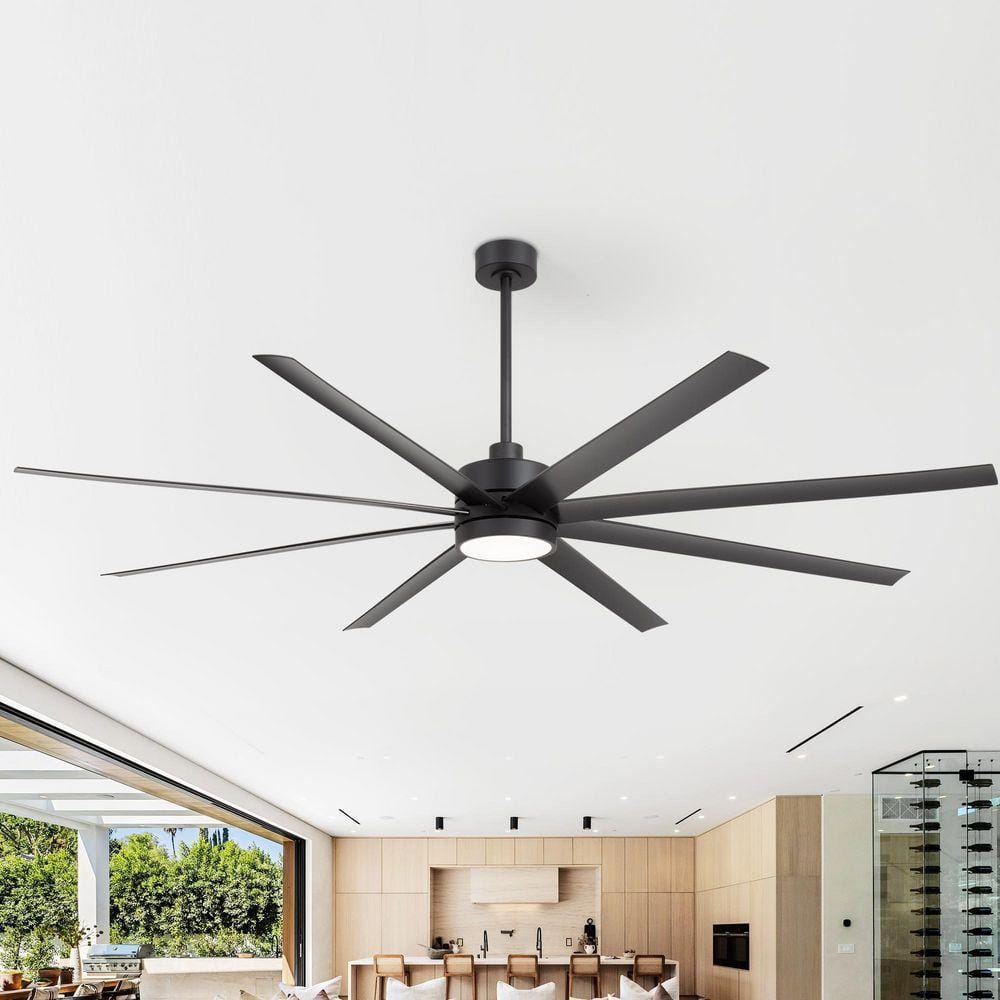 Airsurfer Primo 84 in. Black Traditional Ceiling Fan with 8-ABS Blades ...