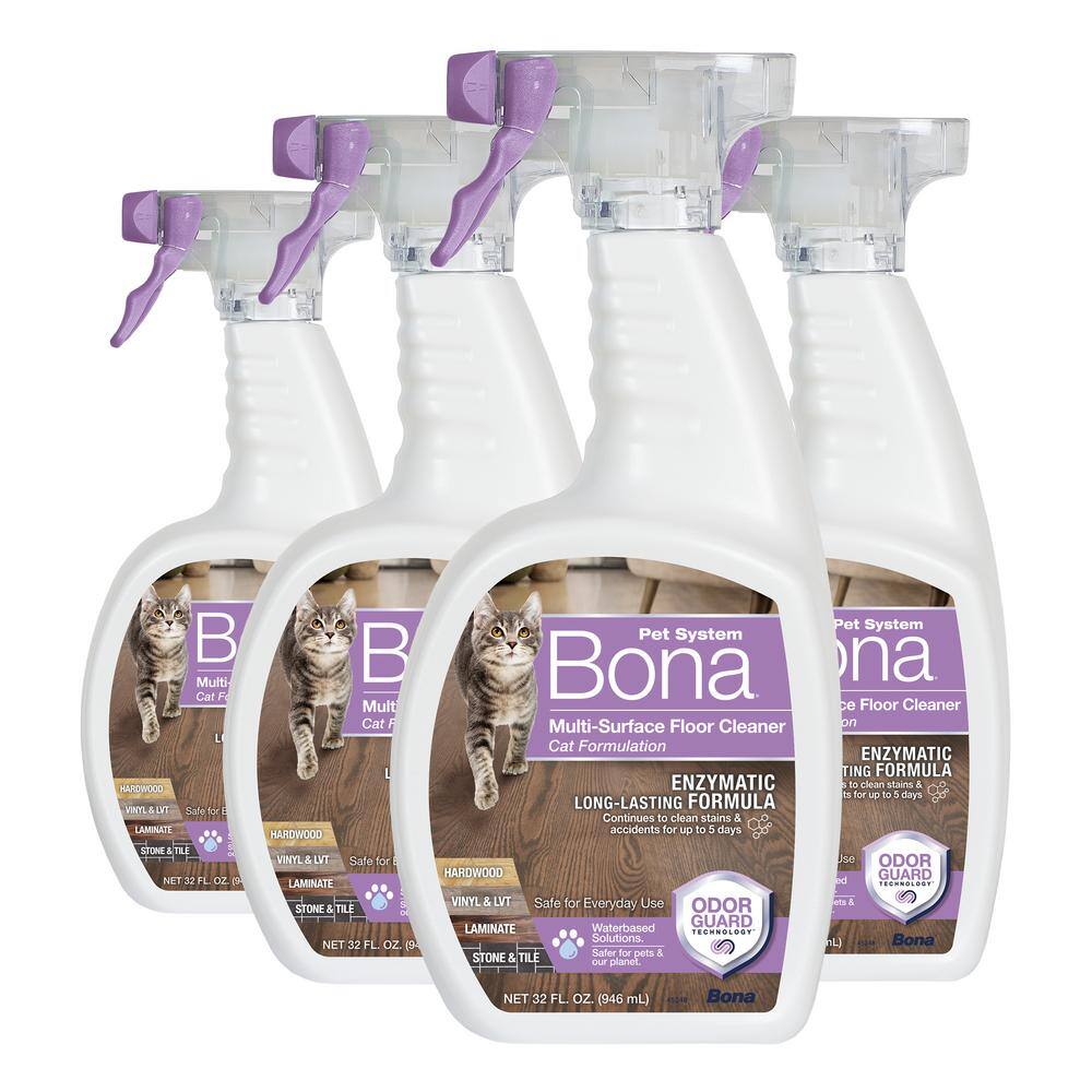Bona 32 oz. Multi-Surface Floor Cleaner, Cat Formulation (4-Pack ...