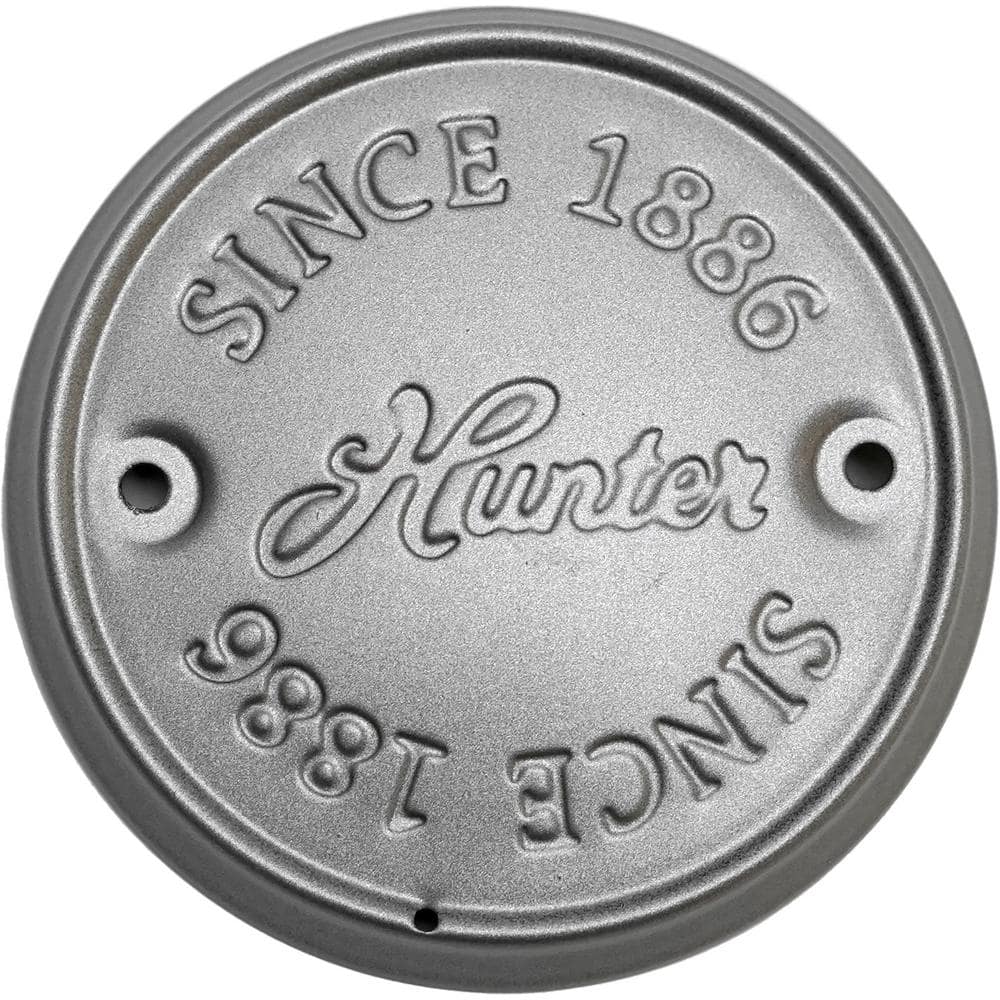 Hunter Matte Silver Light Cover 99763 - The Home Depot