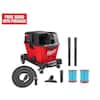 Milwaukee M18 FUEL 6 Gal. Cordless Wet/Dry Shop Vac W/Filter, Hose and ...