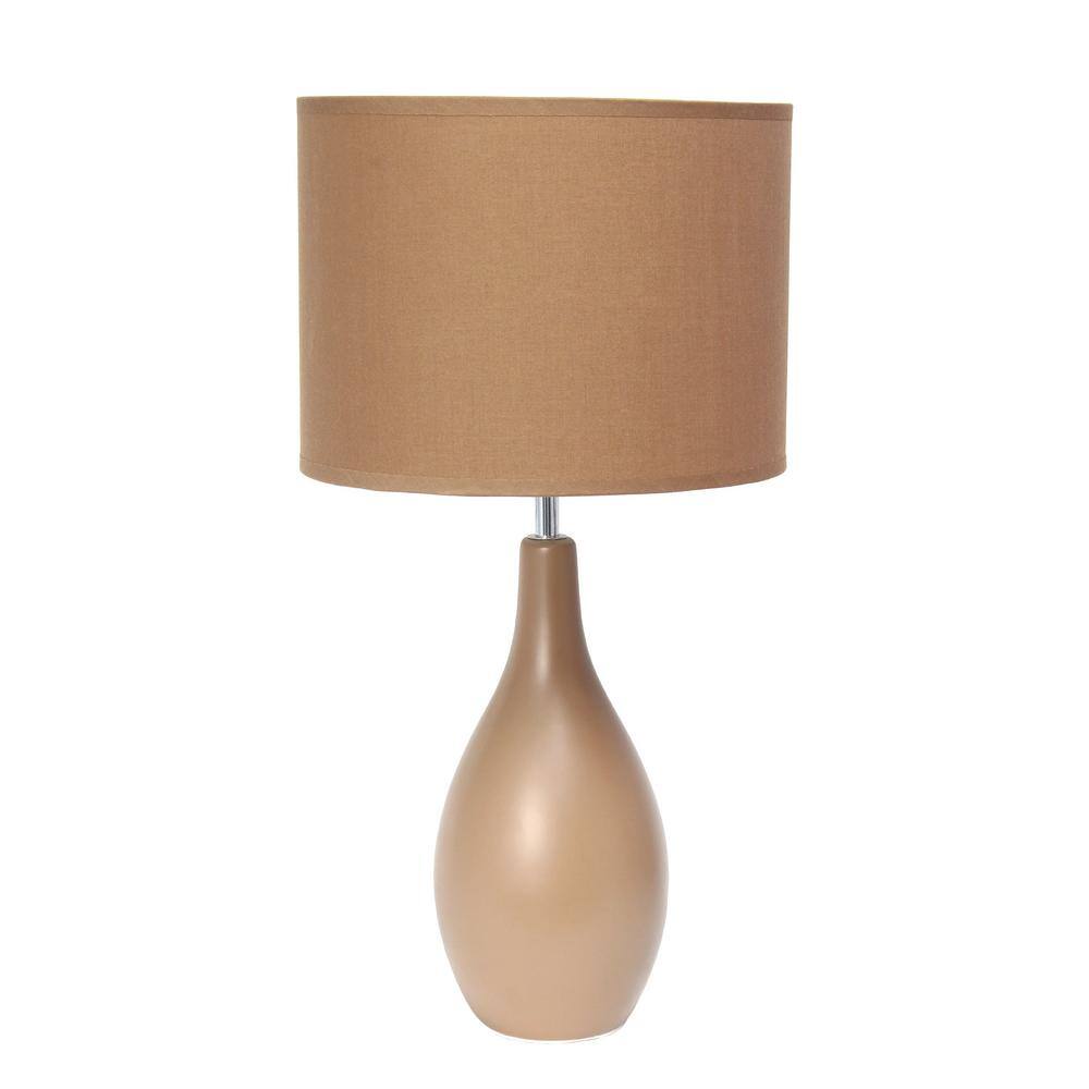 Simple Designs 18 11 In 1 Light Oval Bowling Pin Base Ceramic Table Simple Designs 18 11 In 1 Light Oval Bowling Pin Base Ceramic Table