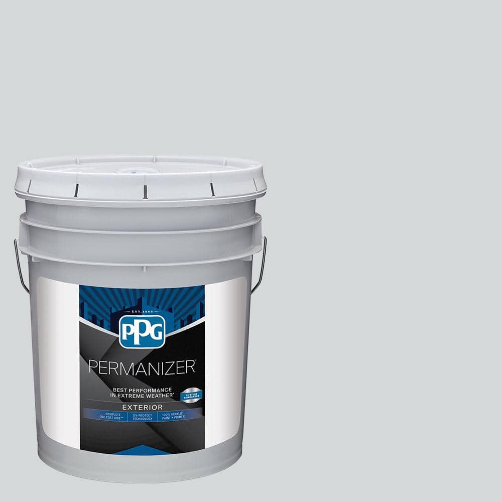 PERMANIZER 5 gal. PPG0993-1 Peregrine Flat Exterior Paint PPG0993-1PZ ...