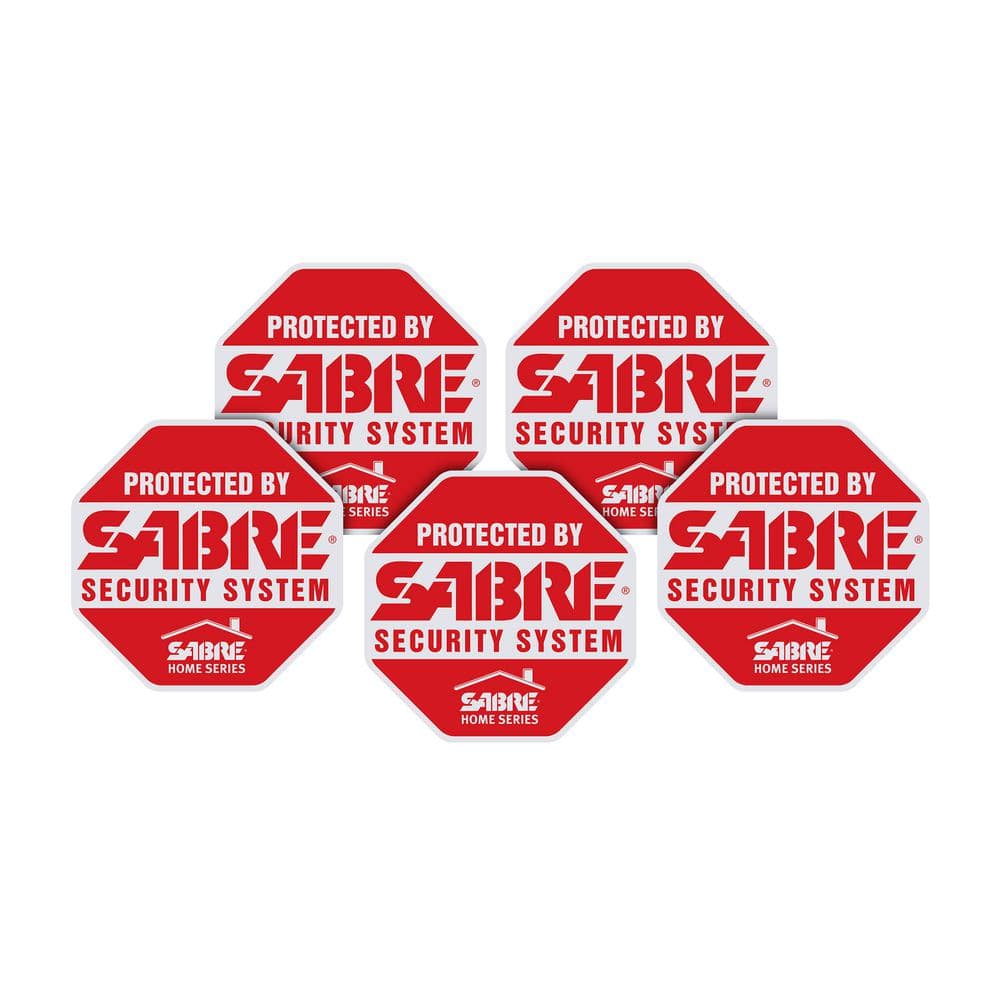 SABRE Security Decals (5-Pack) HS-SD - The Home Depot