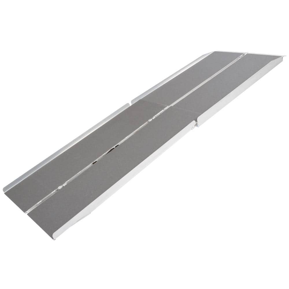 SILVER SPRING 8' L x 30" W Aluminum Portable Multi-Fold Ramp-600 lb ...
