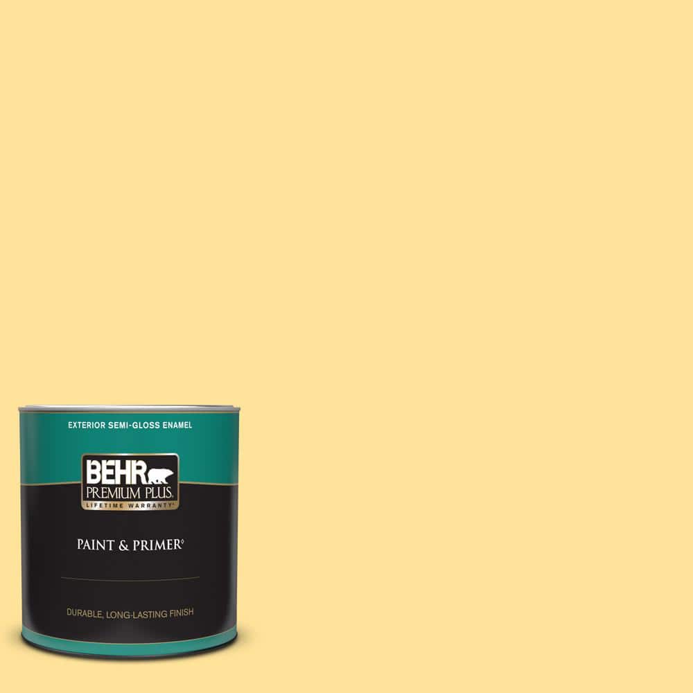 BEHR PREMIUM PLUS 1 qt. #P290-3 Roasted Corn Semi-Gloss Enamel Exterior ...