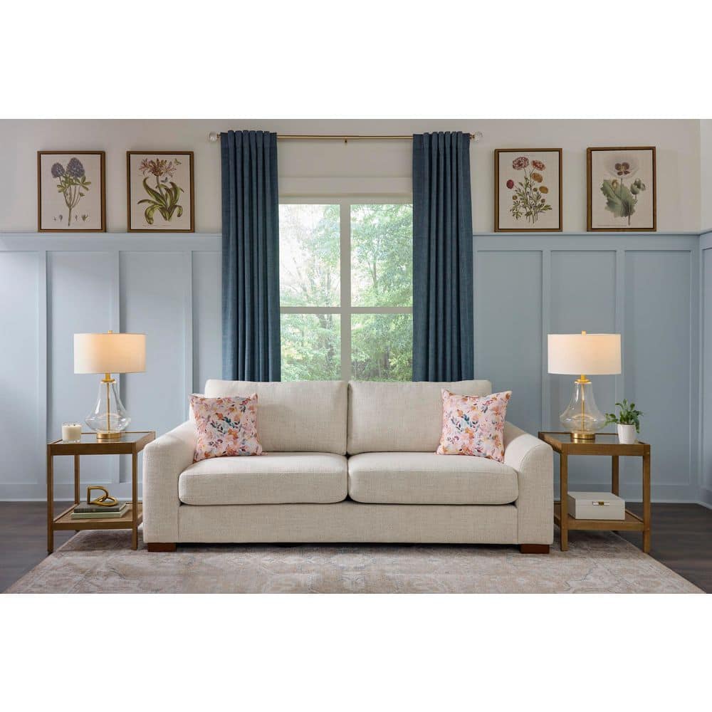 Home Decorators Collection Mirren 86 in. Tapered Arm Rectangle Sofa ...