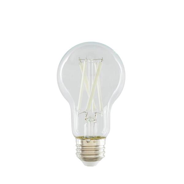EcoSmart 100-Watt Equivalent A19 Dimmable White Filament CEC Clear ...
