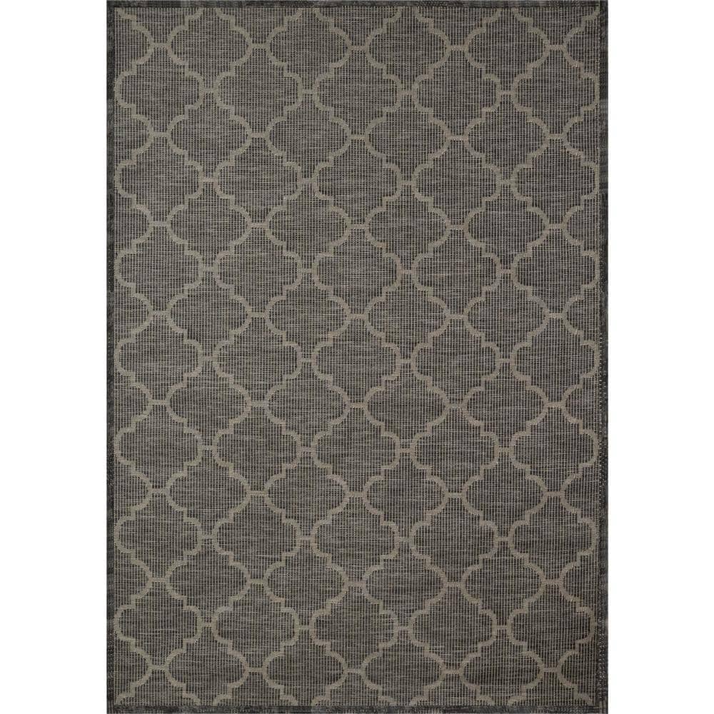 MSI Mission Brown Blue 63 in. x 84 in. Polypropylene Indoor/Outdoor ...