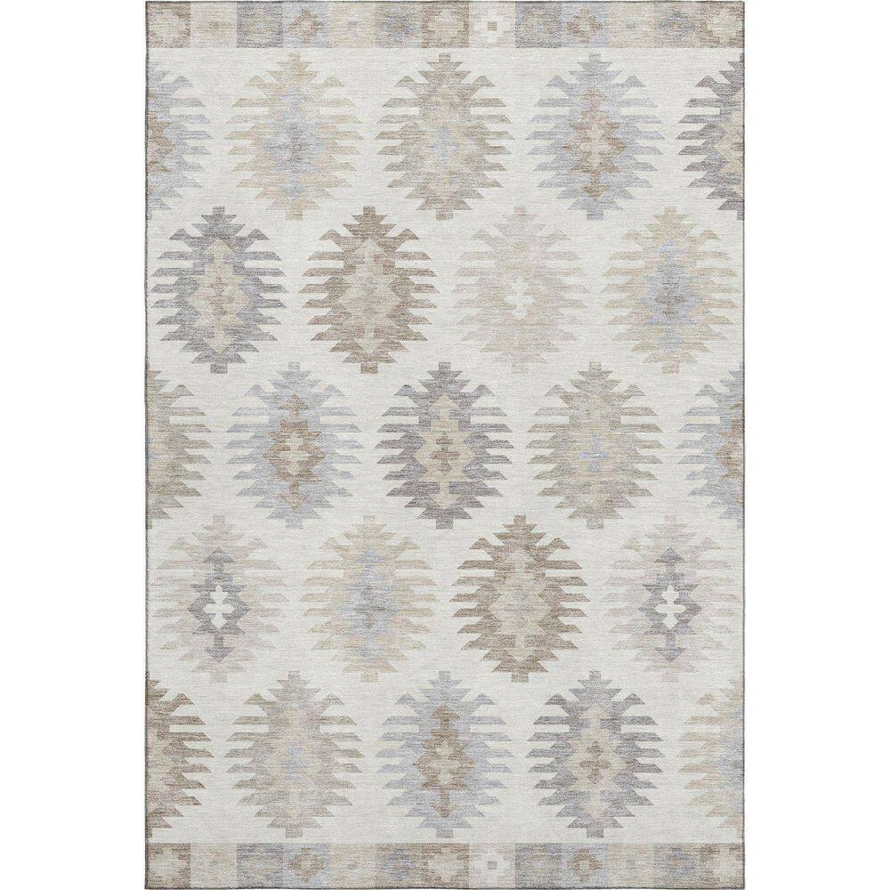 Addison Rugs Mayfield Premium Machine Washable Abstract AMF983 Ivory 8 ...