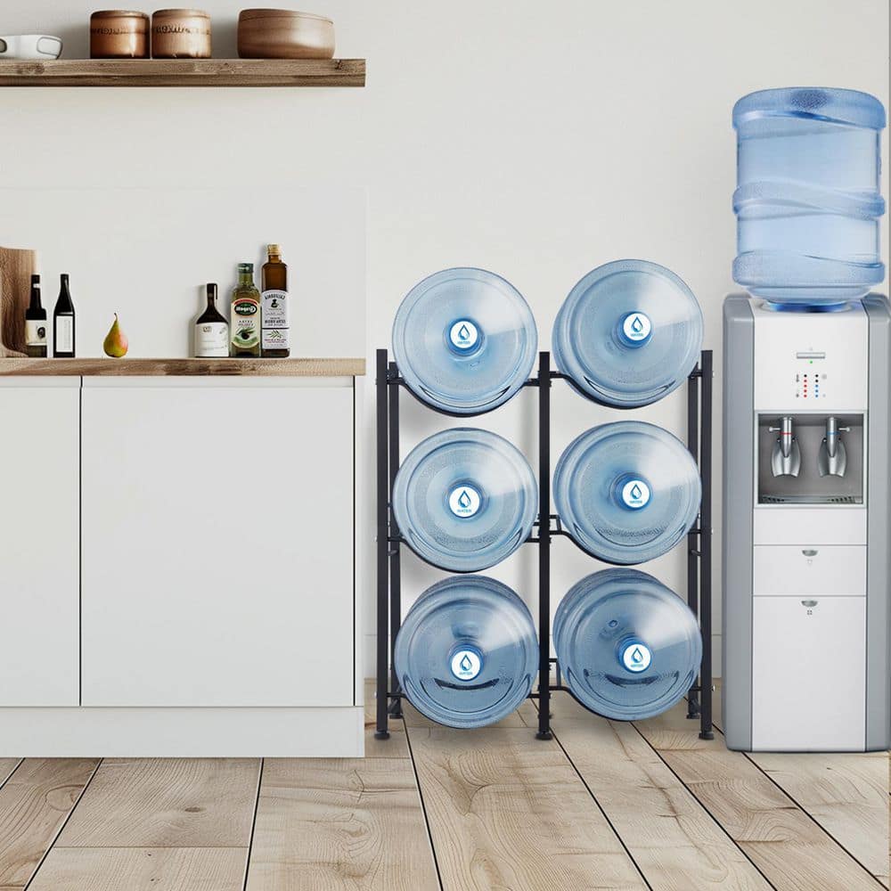 SKYSHALO 3 Tiers Water Jug Holder, 5 Gal. Water Bottle Holder, Double ...