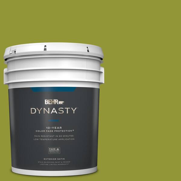 BEHR DYNASTY 5 gal. #S-H-410 Appletini Satin Enamel Exterior Stain ...