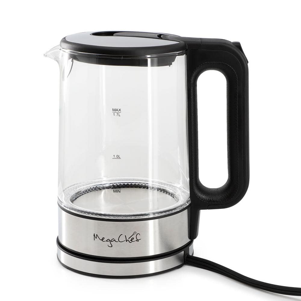 Reviews for MegaChef 7 Cups Glass Electric Tea Kettle Silver | Pg 1 ...