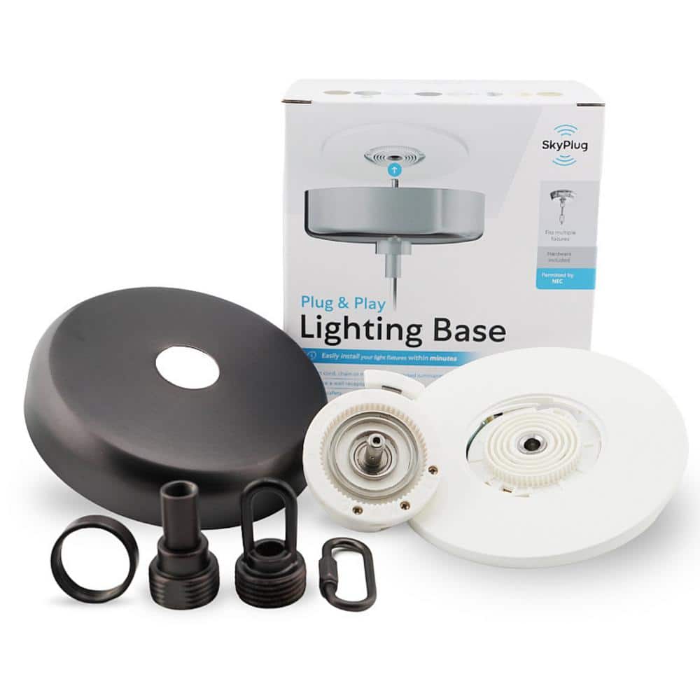 SkyPlug 5 in. Bronze Plug and Play Lighting Base - Carina 5524-BR - The ...