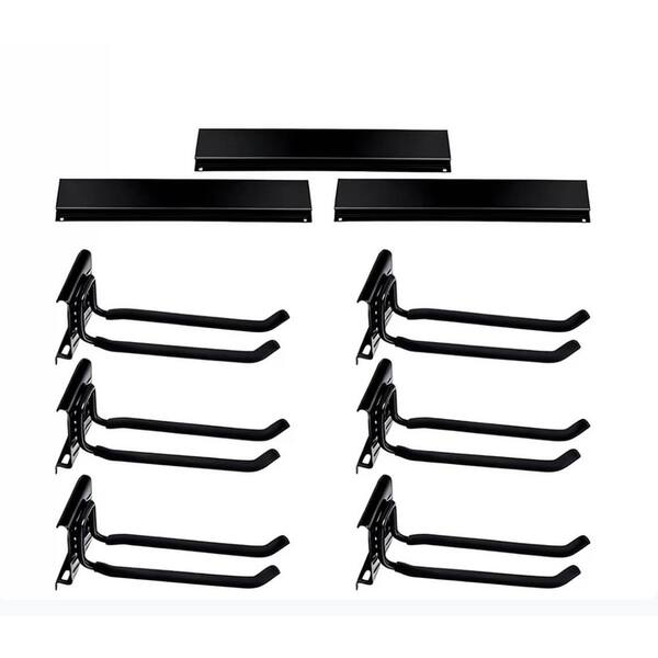 Wellco Garage Hooks Detachable Heavy-Duty Metal Double Hook Style Hook ...
