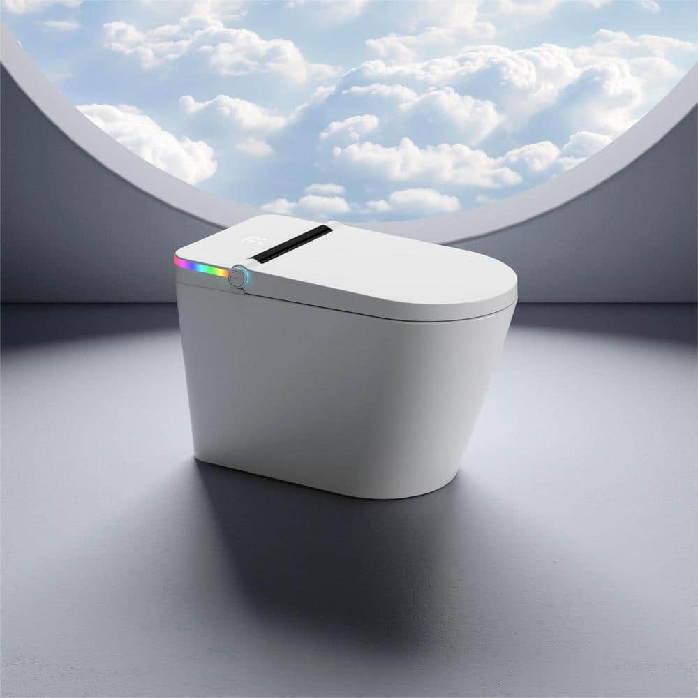 Xspracer Victoria Smart One-Piece 1.27 GPF Single Flush Round Automatic ...