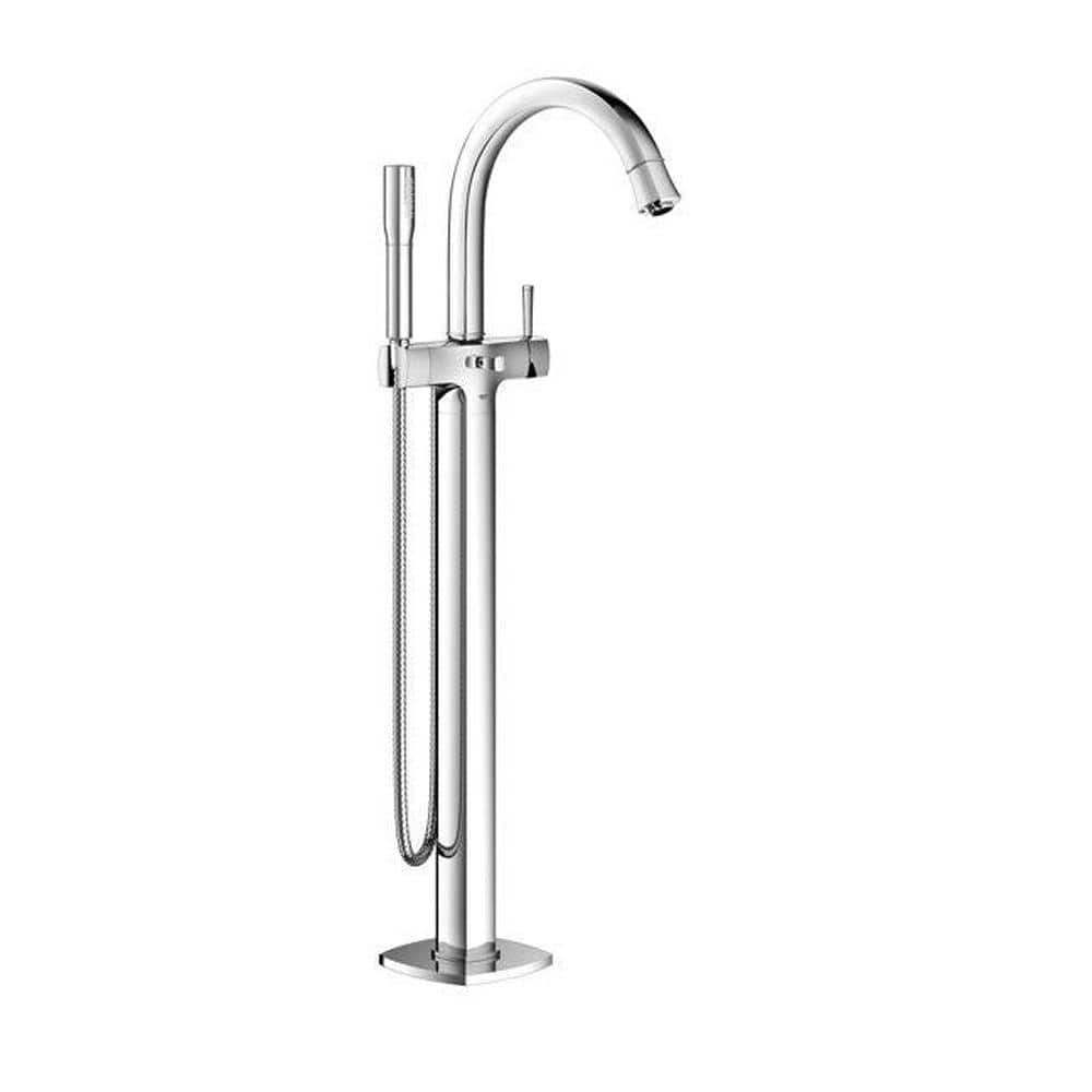 GROHE Grandera Single-Handle Floor Standing Roman Bathtub Faucet in ...