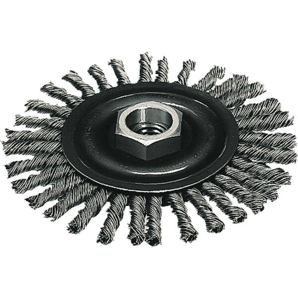 Milwaukee 4 in. x 5/8-11 in. Stainless-Steel Stringer Wheel 48-52-5000 ...