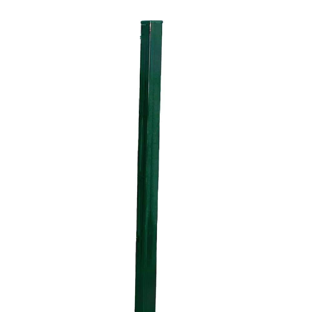 7 ft., 9 in. x 2.3 in x 1.5 in 14-Gauge Green Powder Coated Electro ...
