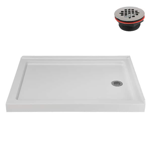 Streamline 48 in. x 36 in. Corner Acrylic Shower Pan Base in Matte ...