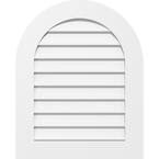 Ekena Millwork 14" x 14" Round Surface Mount PVC Gable Vent: Functional ...