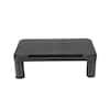 Mind Reader Small Monitor Stand, Durable Plastic Monitor Riser, Black ...