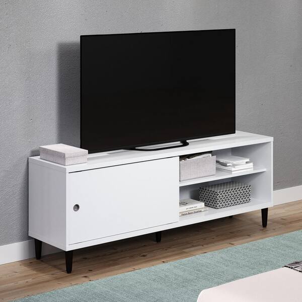 trendfurn by design Evolution Tool-Less Clik White and Wenge TV Cabinet ...