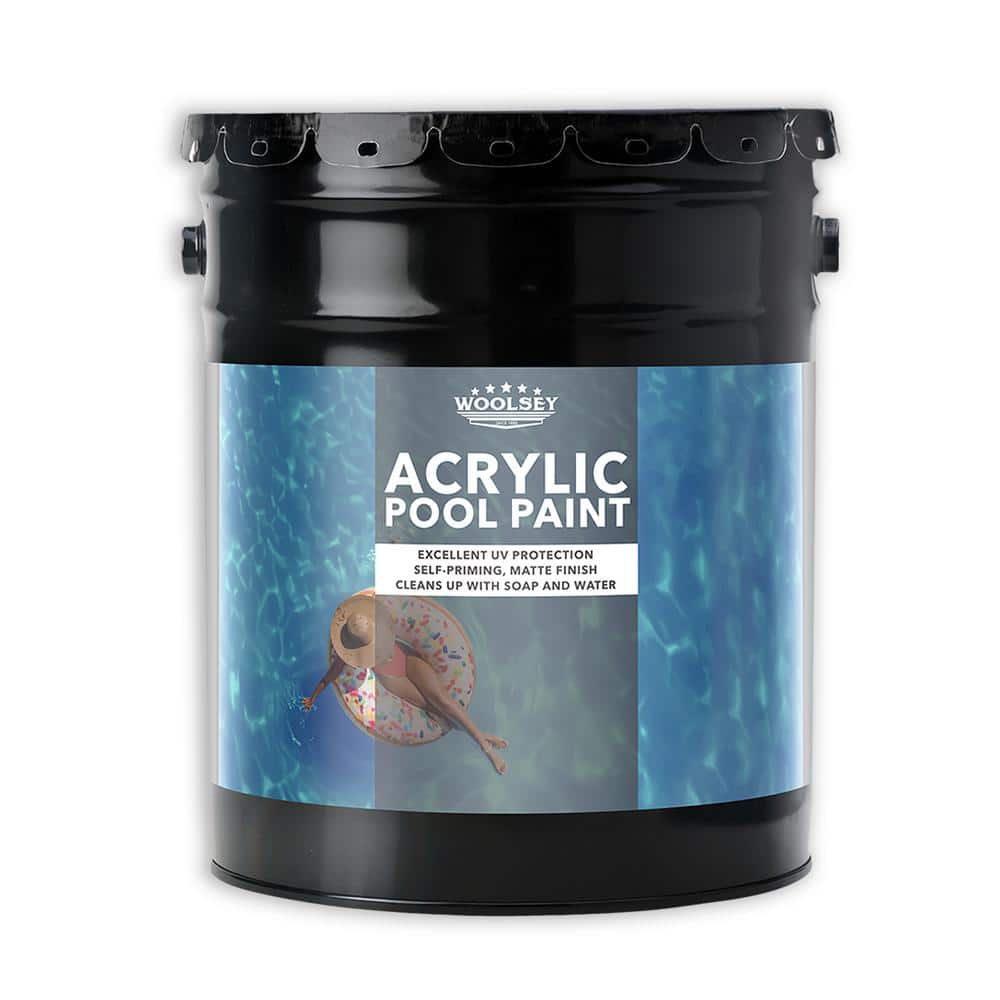 WOOLSEY Acrylic Pool Paint Dawn Blue 921 - 5 Gallon 192105 - The Home Depot