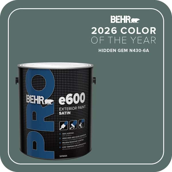 BEHR PRO 1 gal. #N430-6A Hidden Gem Satin Exterior Paint PR64301 - The ...