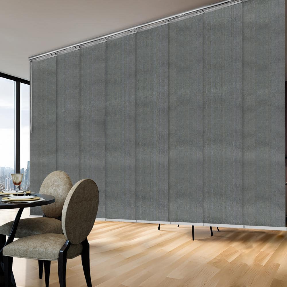 EMOH Metallic 130 in. to 175 in. W x 94 in. L Adjustable 8-Panel in ...