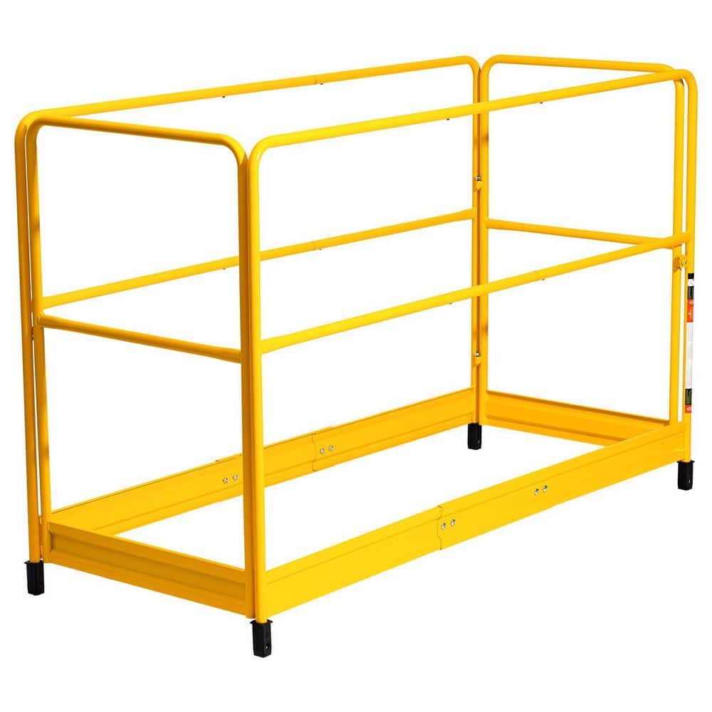 SKYSHALO 6 ft. Scaffolding Safety Guardrail, Rustproof Solid Carbon ...