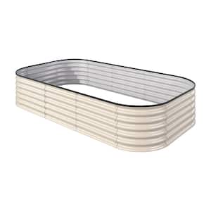 VEIKOUS Dark Gray Galvanized Steel Raised Garden Bed 9-in-1 Planter Box ...