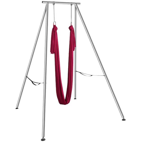 SKYSHALO Aerial Yoga Frame and Yoga Hammock, 9.67 ft. Height ...